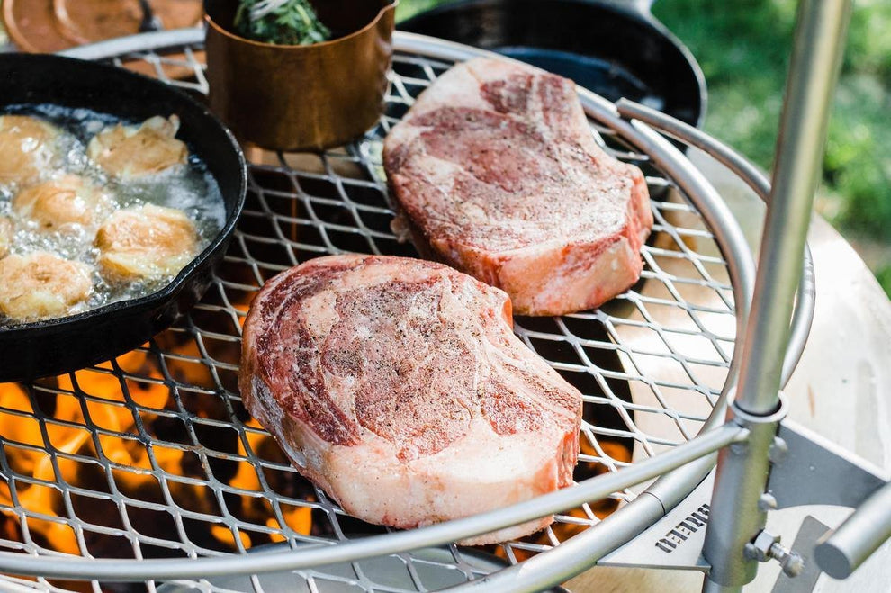 Breeo X Series 30 Smokeless Fire Pit with Outpost Grill